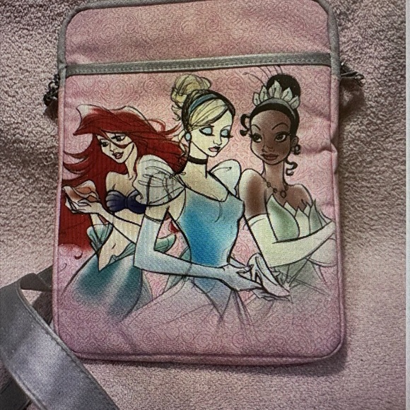 Disney | Bags | Disney Princess Trio Pink Crossbody Bag 9x1 | Poshmark